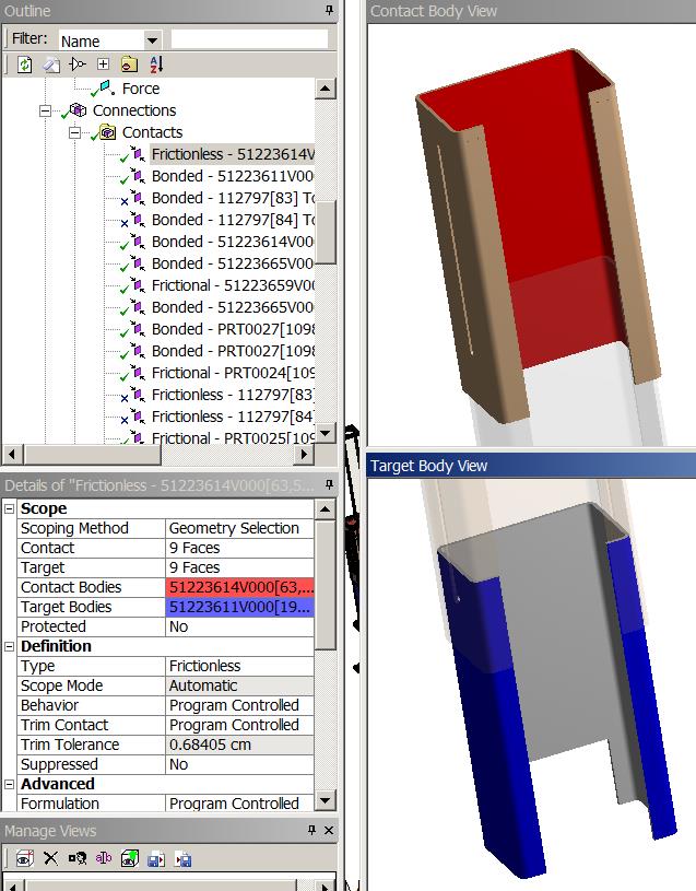 Spring Problem with contact issue